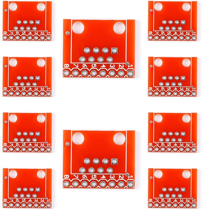 10pcs RJ45 Ethernet Connector Breakout Board circuit boards Module ...