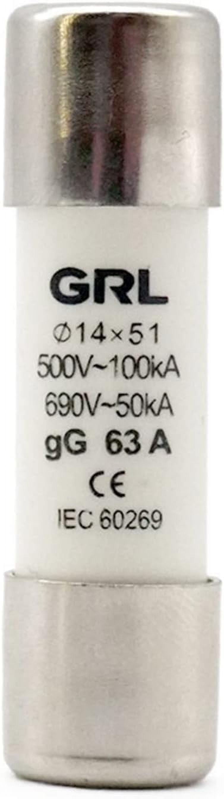 10pcs RO16 AC 500V Fast Blow Ceramic Fuse Link RT18-63 14X51 gG Cutout ...