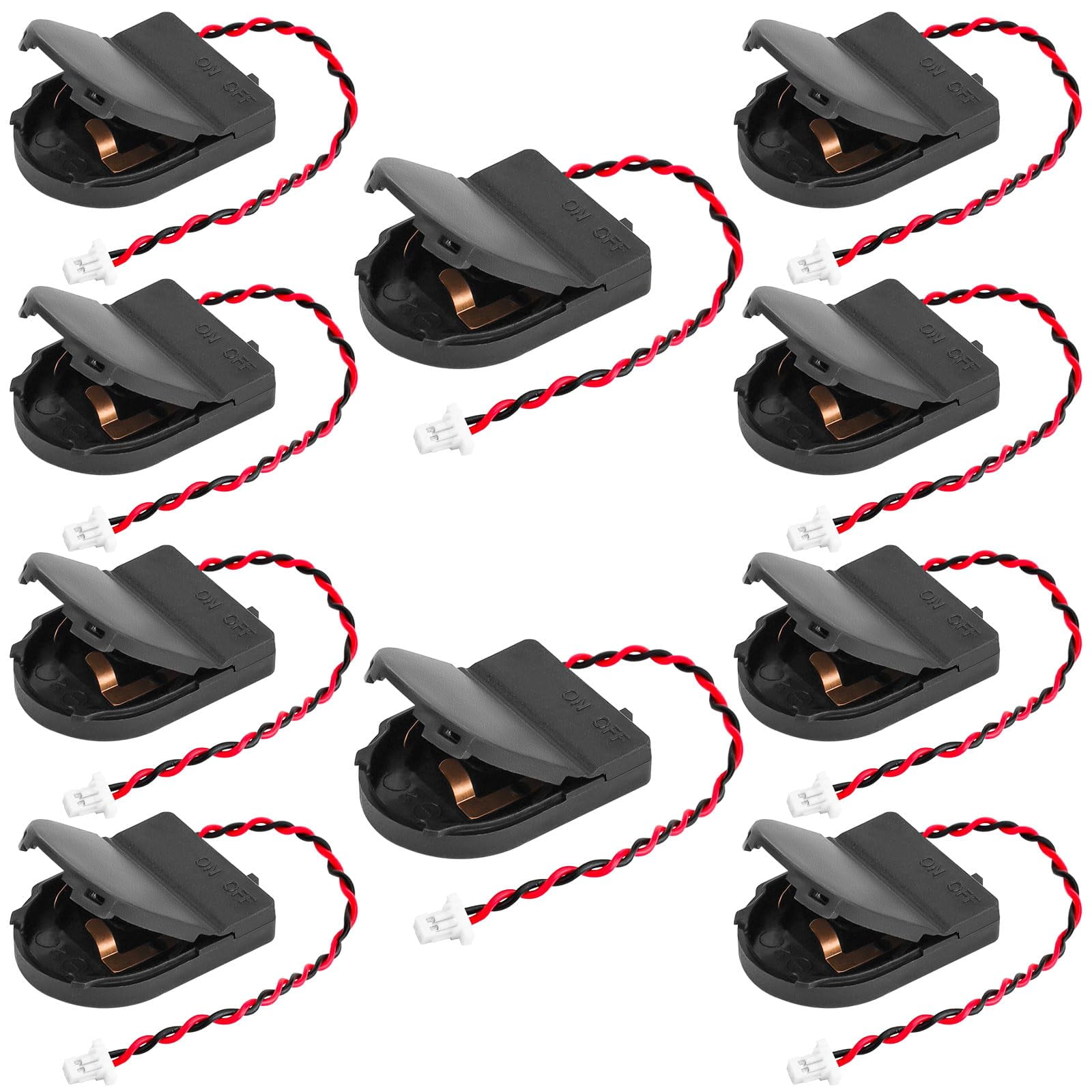 10pcs RTC Battery Case RRF12 Real Time Clock Holders with Connectors ...