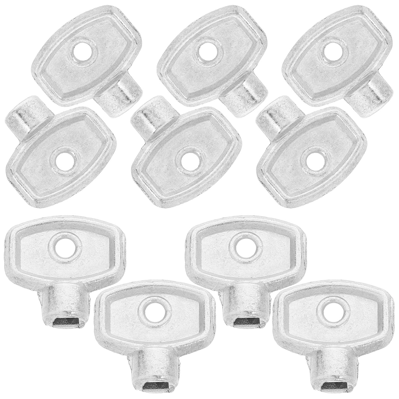 10pcs Radiator Valve Keys Set Zinc Alloy Square Socket Valve Key Wrench ...