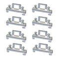10pcs Rail Terminal Iron Plug Clamping Rail Single-Layer Terminal DIN ...