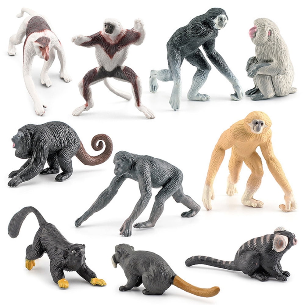 10pcs Realistic Primates Figures, Kid's Educational Toy, Various ...