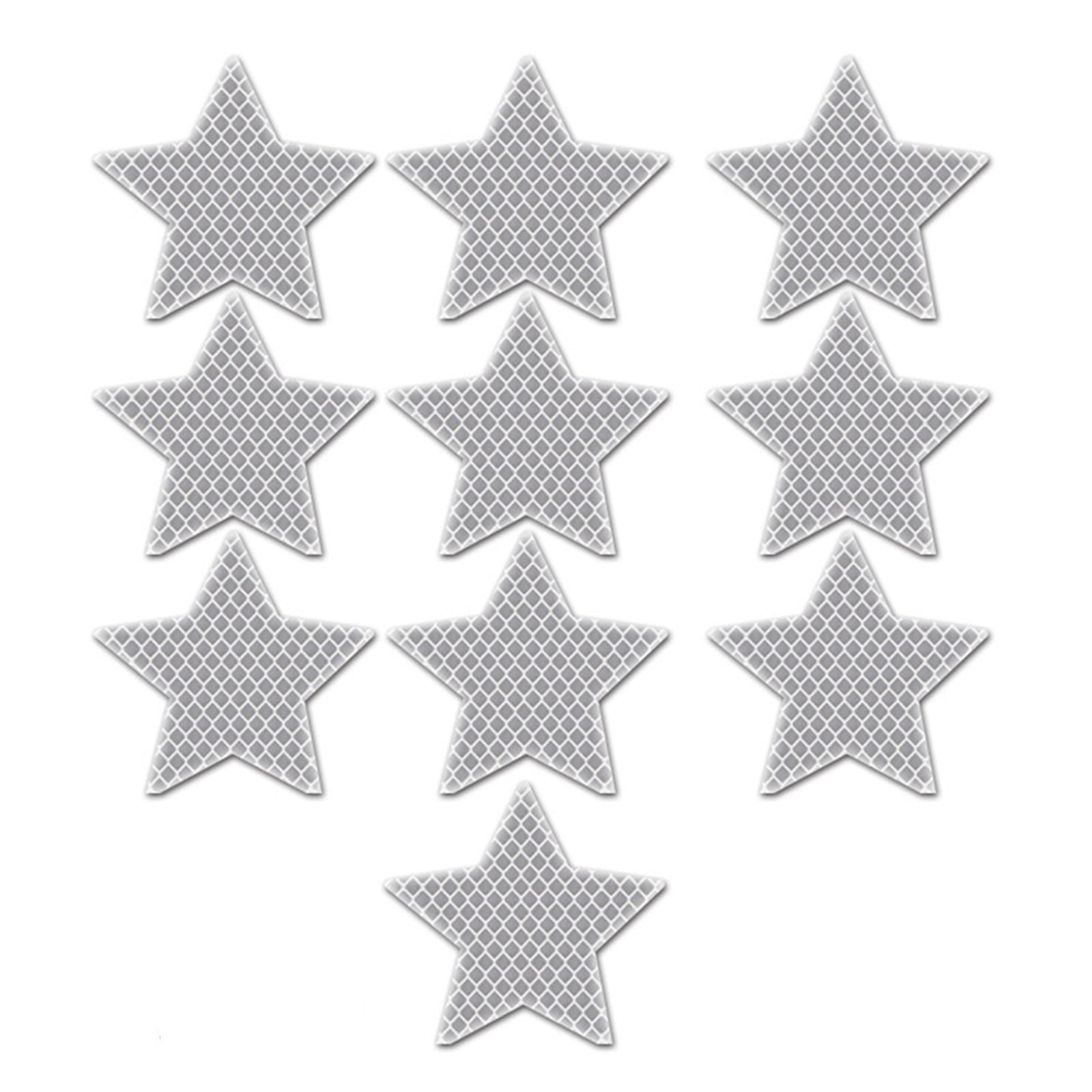 10pcs Reflective Star Vehicle Stickers Self-Adhesive for Night Driving ...