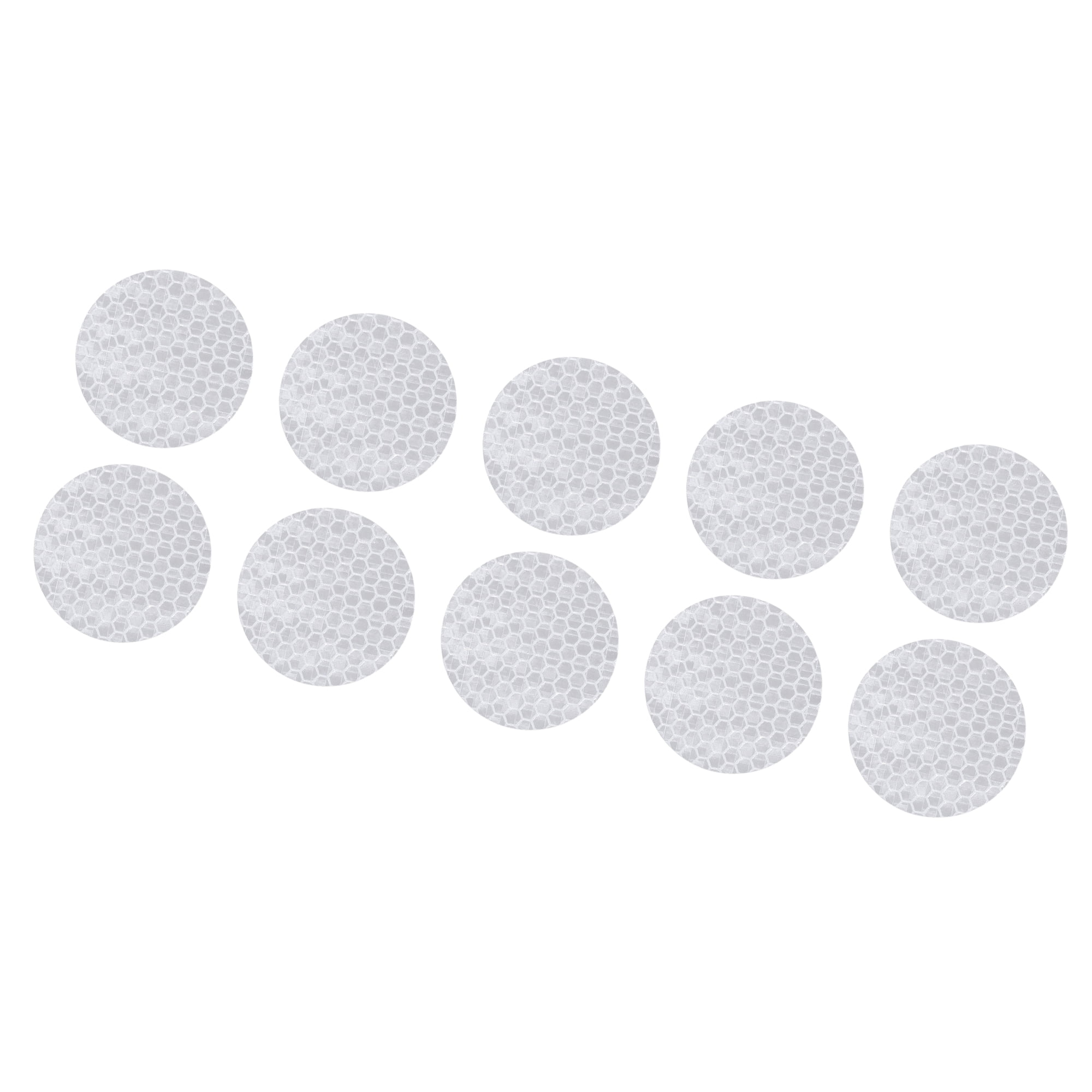 10 Pcs Reflective Stickers, 1.97" OD Round Shape Safety Tape Reflector ...