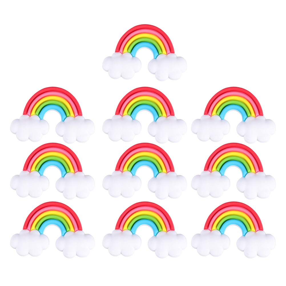 10pcs Refrigerator Magnets Rainbow Shape Fridge Magnets Cartoon ...