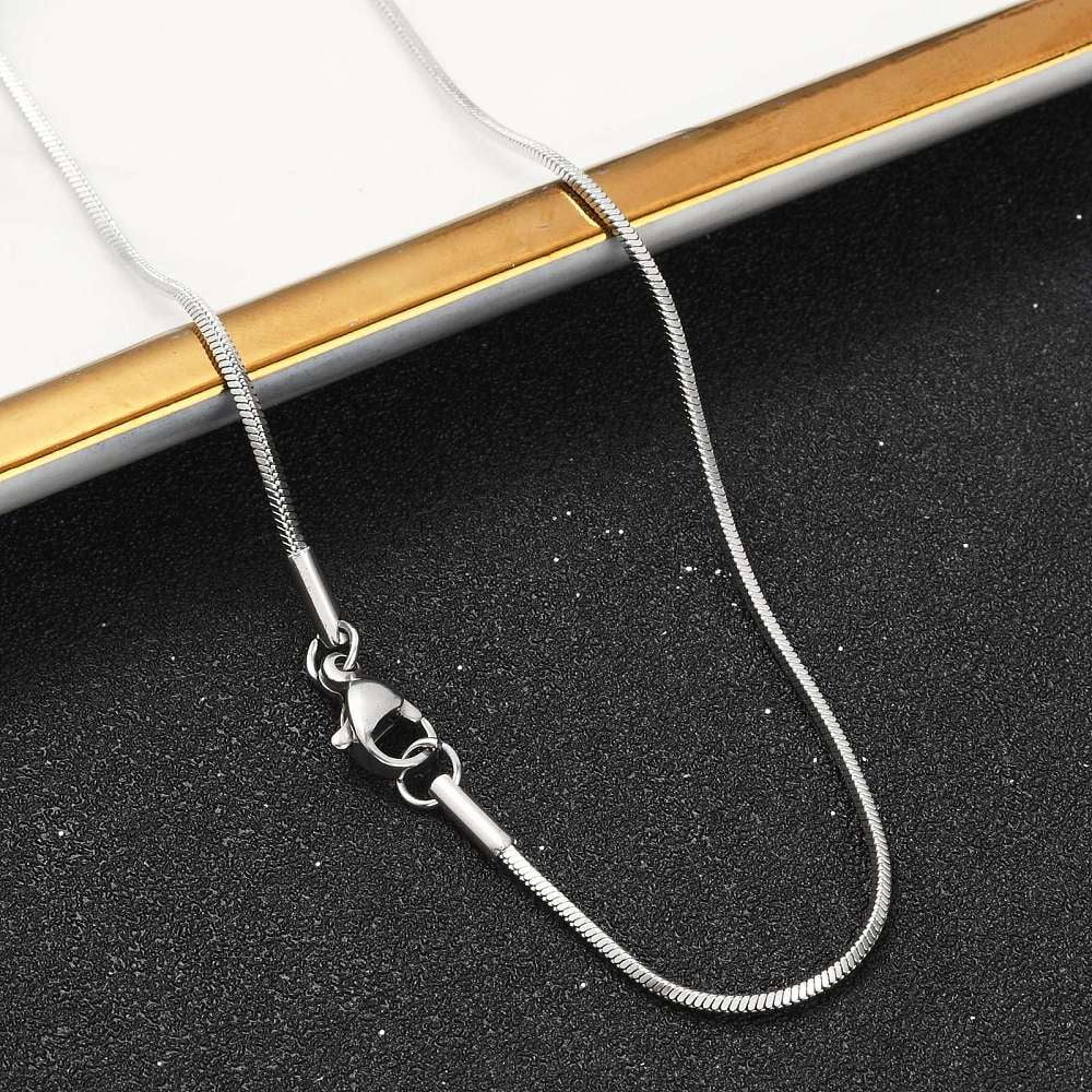 10pcs Resistant 304 Stainless Steel Snake Chain Necklace Making with ...