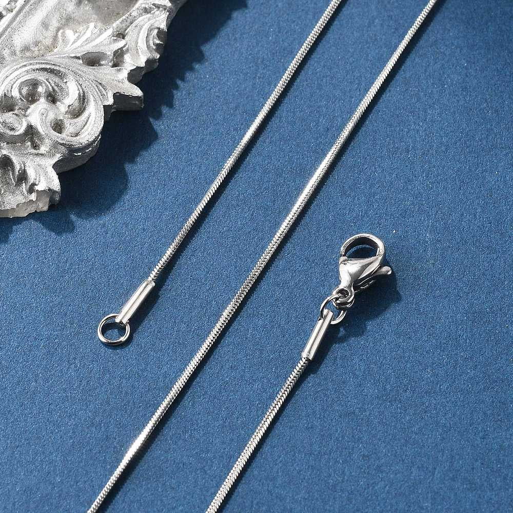 10pcs Resistant 304 Stainless Steel Snake Chains Necklaces with Lobster ...