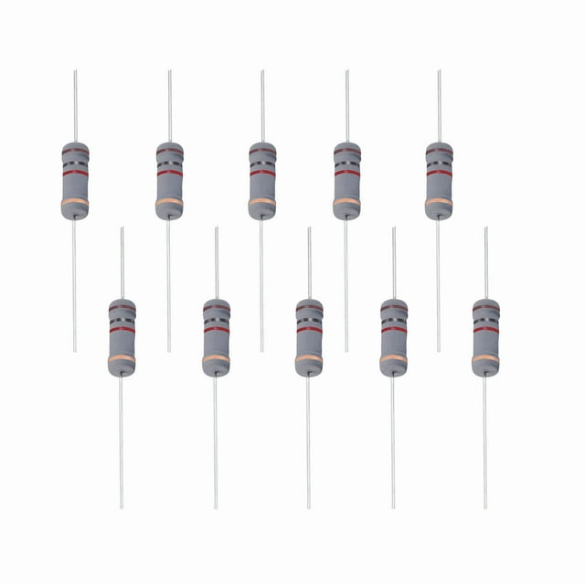 10pcs Resistor 5W 5% Tolerance Carbon Film Resistors Axial Lead Gray -3.3R-5W - Walmart.com
