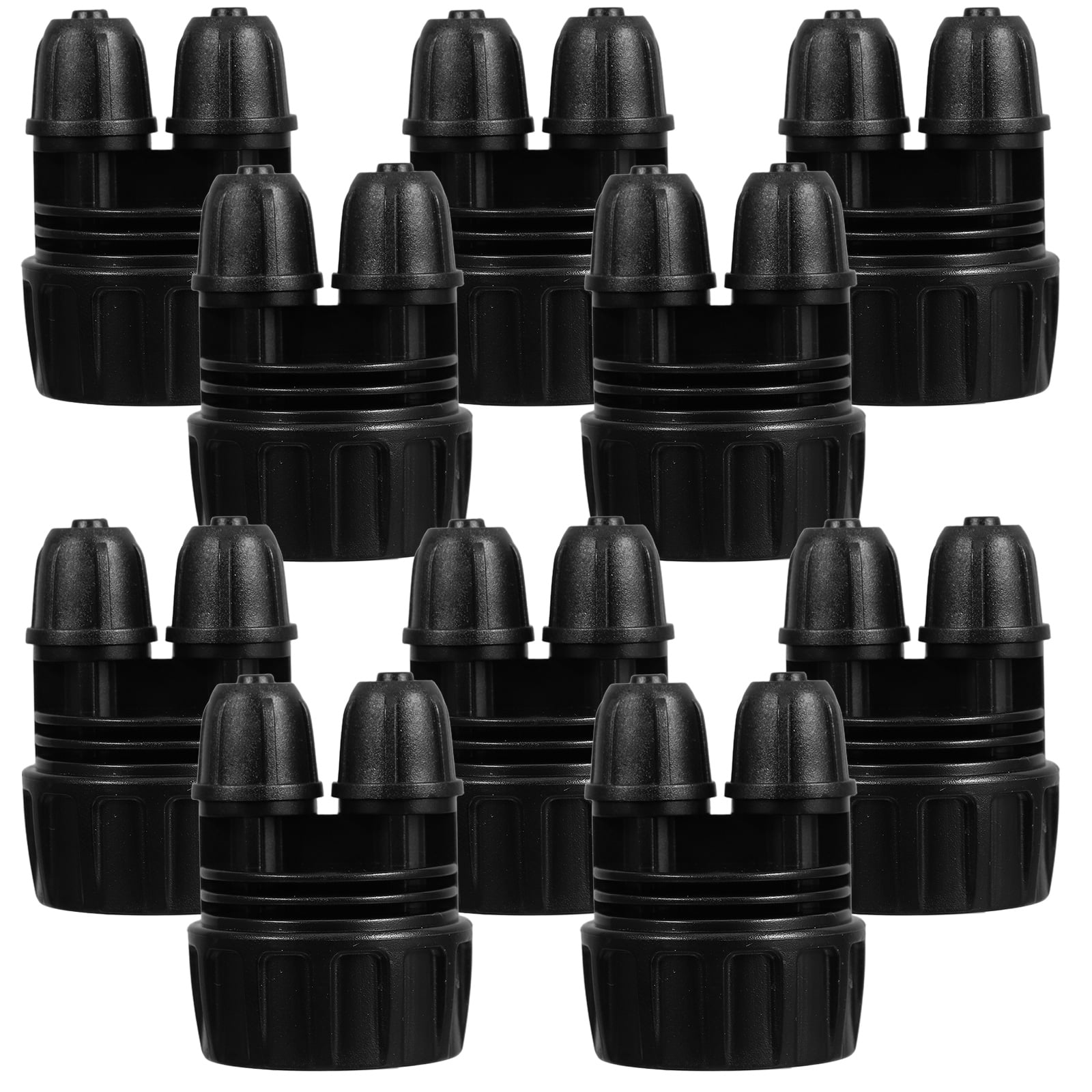 Minkissy 10Pcs Plastic Hose Connector Lock for Drip Irrigation Hose and ...