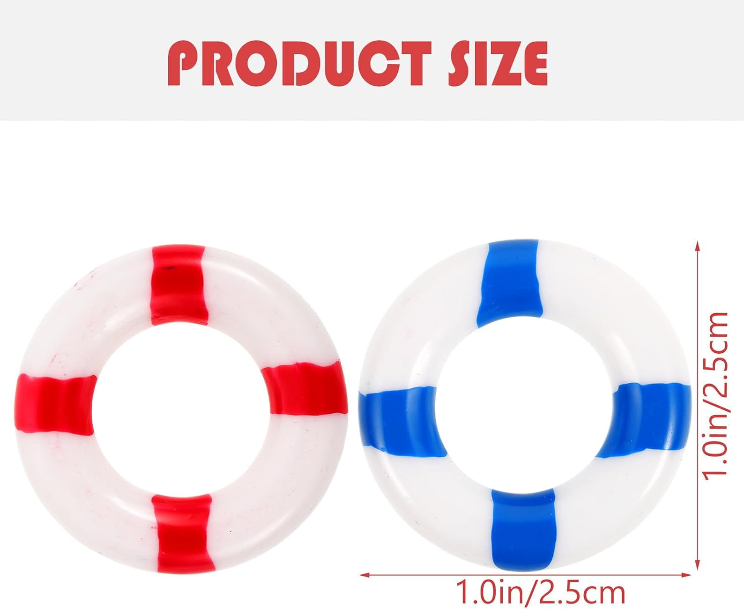 10pcs Ring Decorations Wood Lifebuoy Landscape Swim Buoy Nautical Decor ...