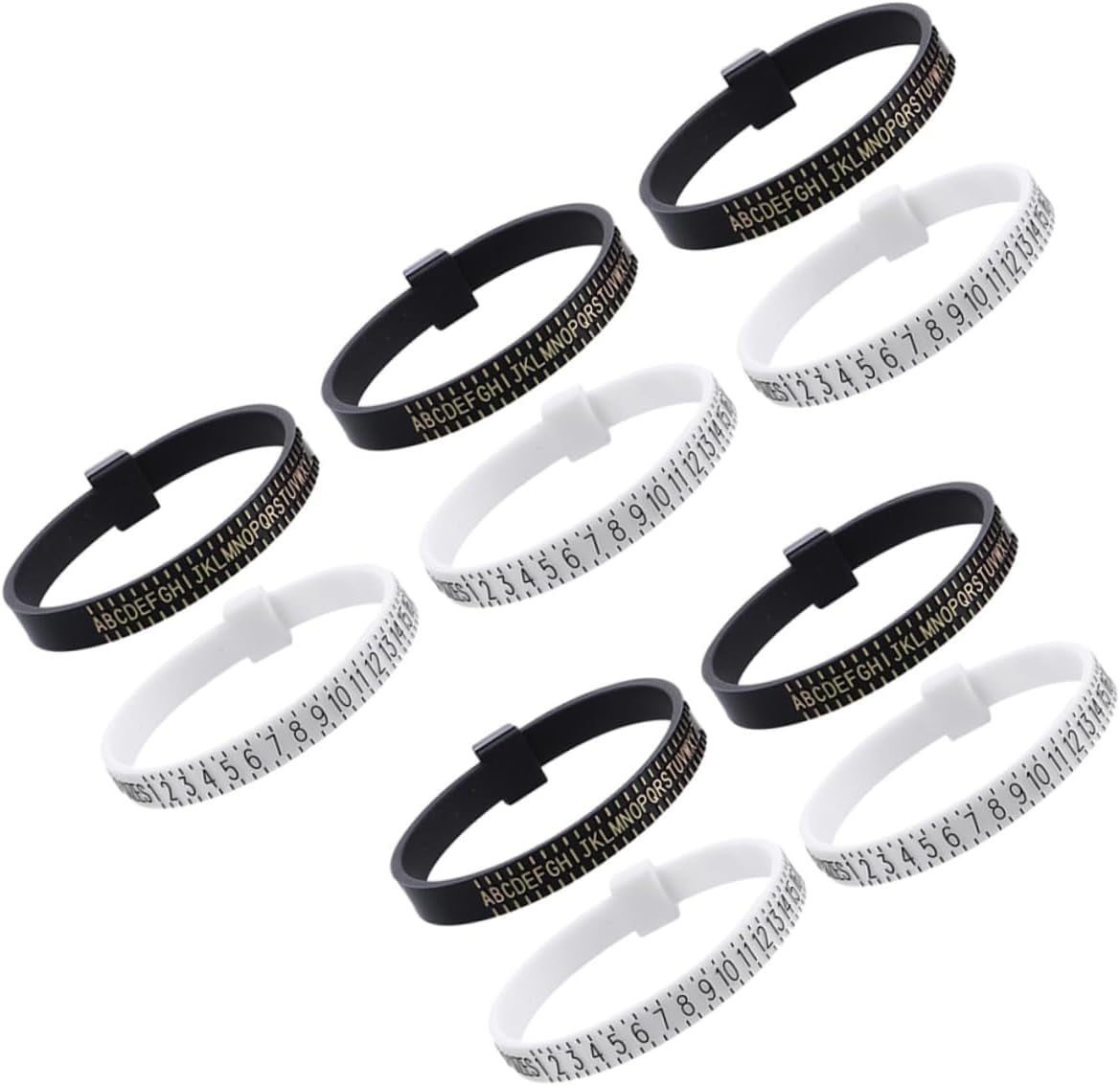 10pcs Ring Ruler Rings Sizing Tools Ring Gauge Ring Size Measure UK ...