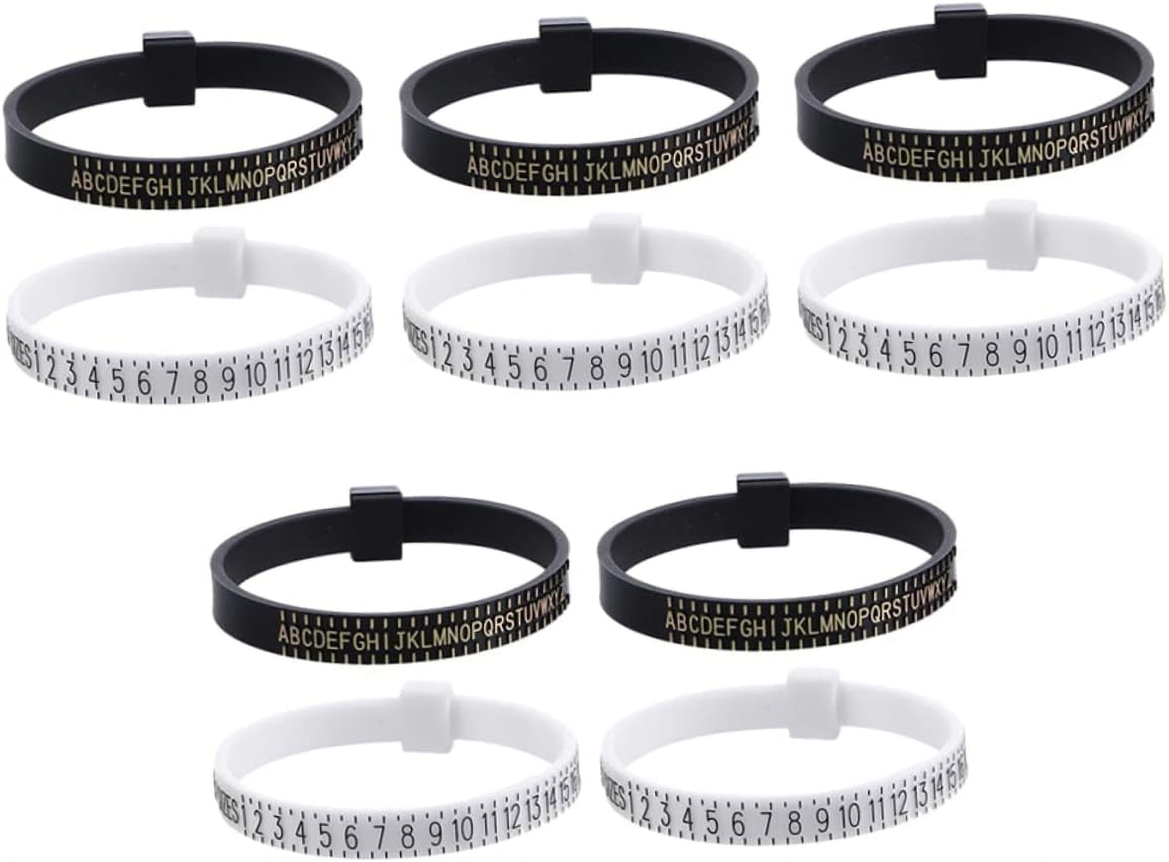 10pcs Ring Ruler Us UK Ring Mandrel Ring Measuring Gauge Finger Size ...