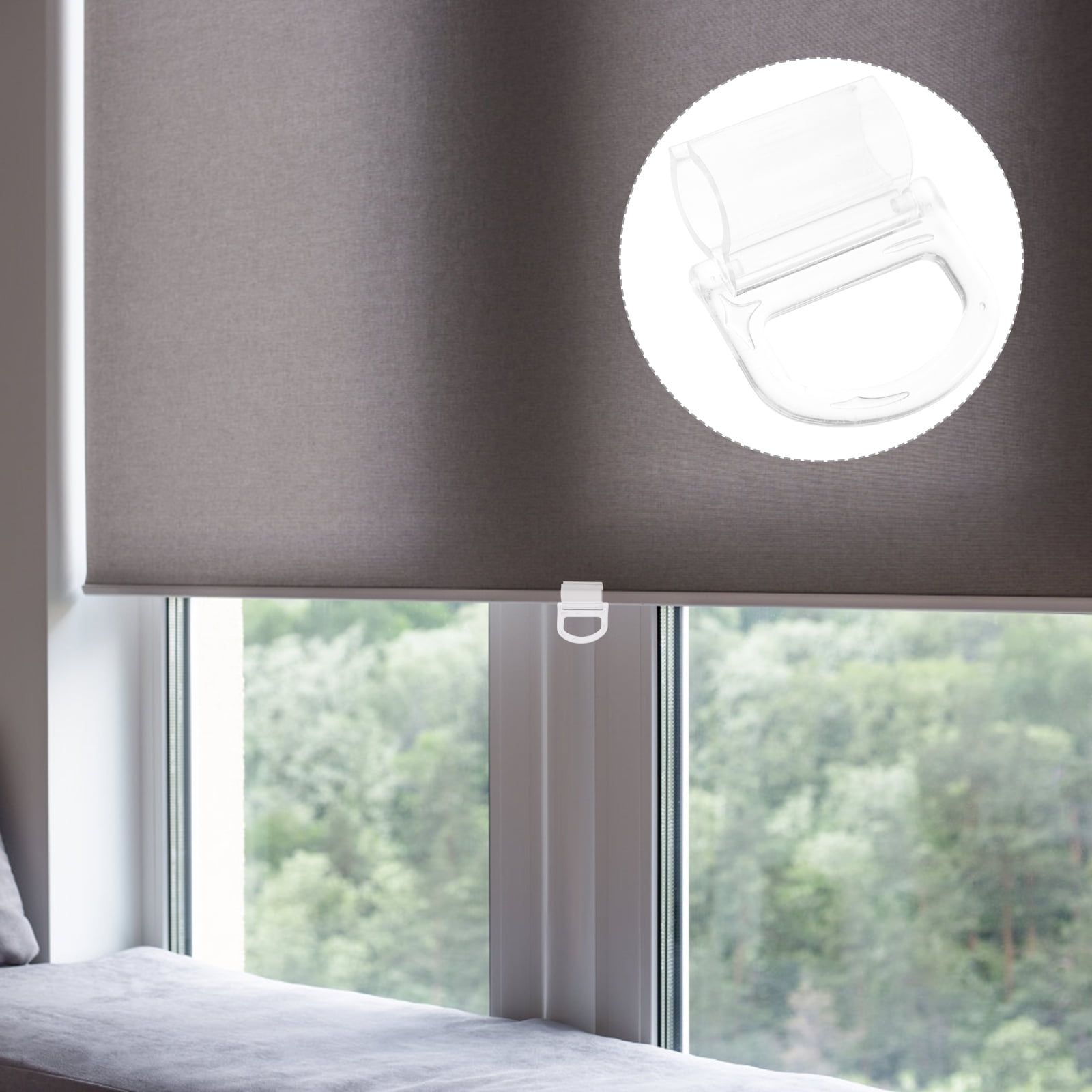 10pcs Roller Window Shades Pull Transparent Handle Blinds Pulls Fit for ...