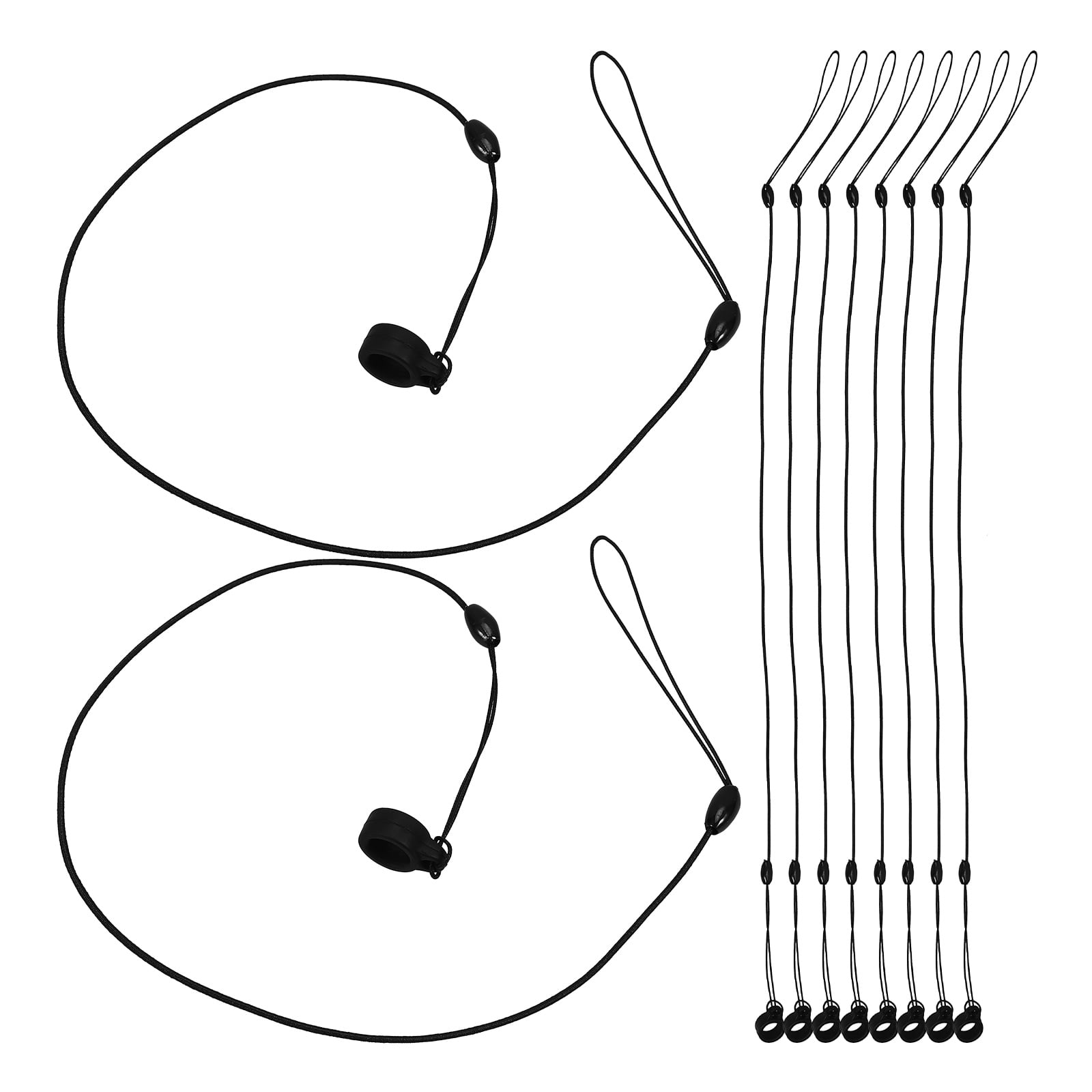 10pcs Anti-Lost Pen Lanyards with Stretch Cords for Decoration Black ...