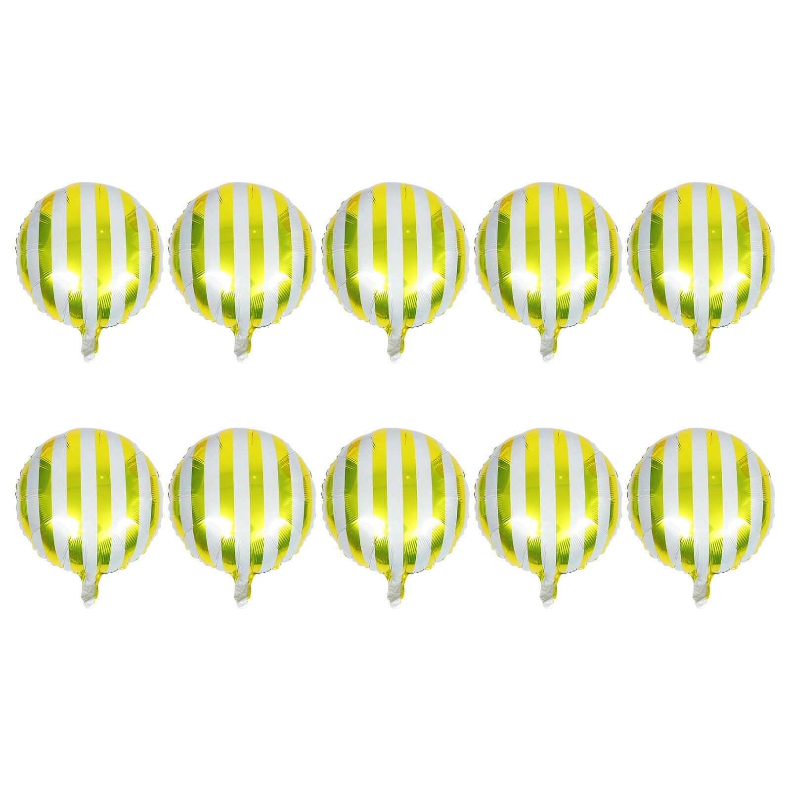 10pcs Round Balloons Striped Balloons Birthday Balloons for Wedding ...