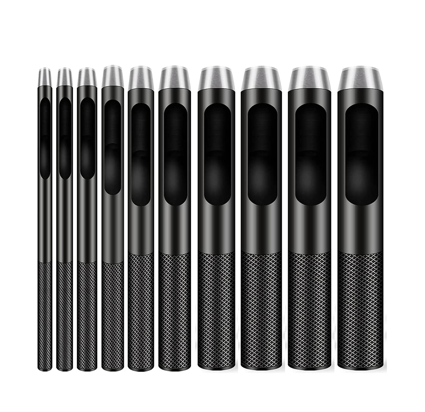 10pcs Round Steel Leather Craft Hollow Hole Punch 1mm to 10mm for ...