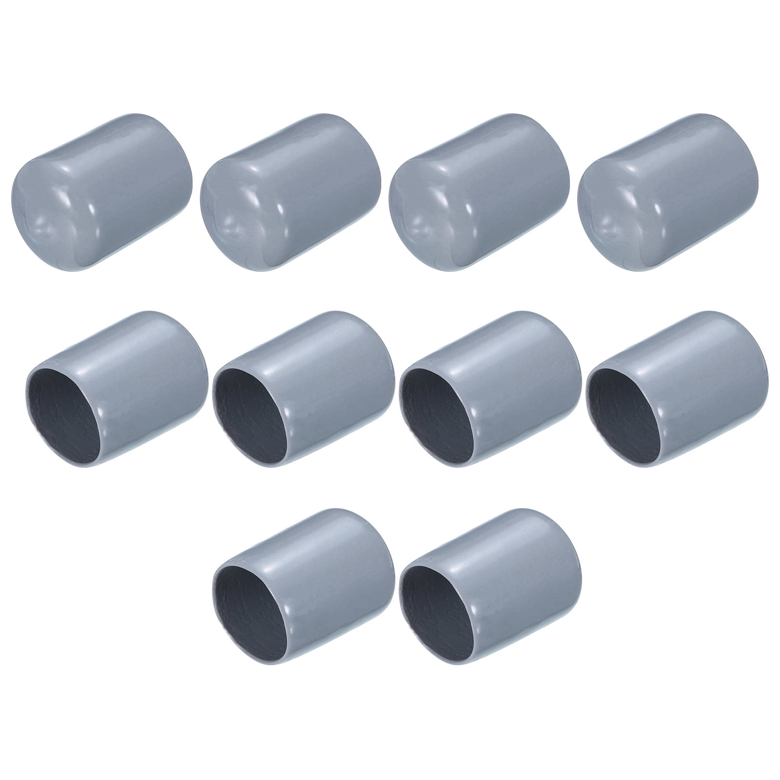 10pcs Rubber End Caps 19mm(3/4") Vinyl Round End Cap Cover Screw Thread ...