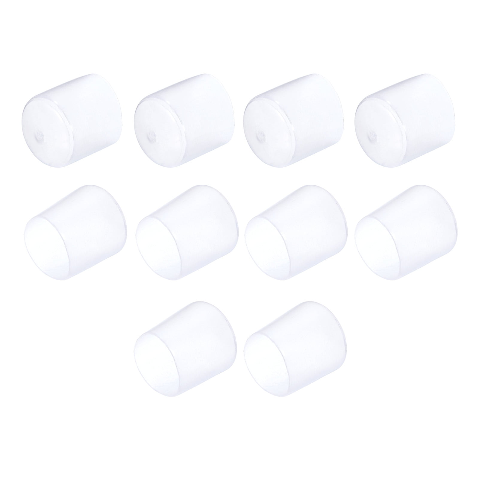 10pcs Rubber End Caps 30mm ID Vinyl Round End Cap Cover Screw Thread ...