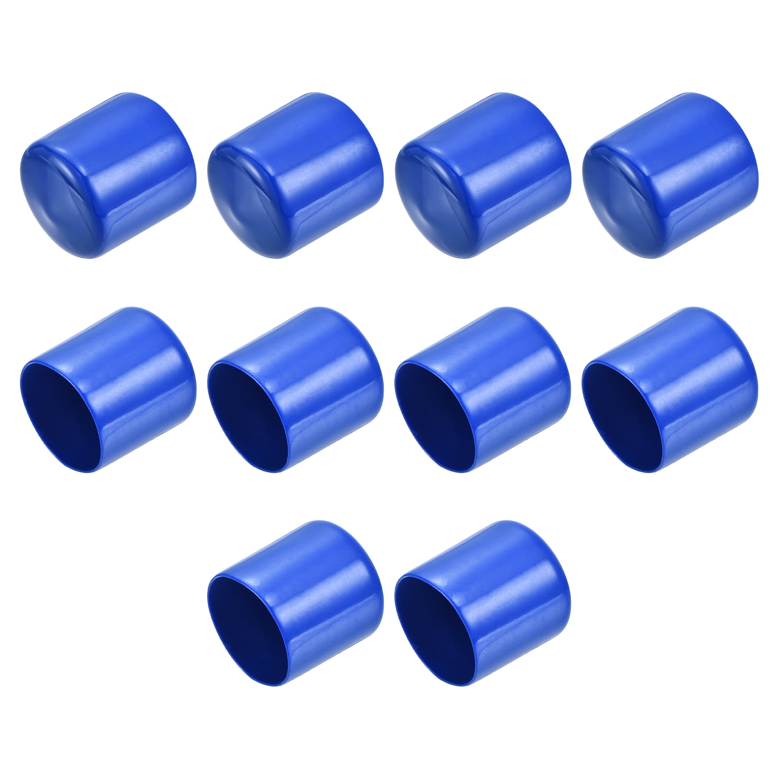 10pcs Rubber End Caps 42mm ID Vinyl Round End Cap Cover Screw Thread ...