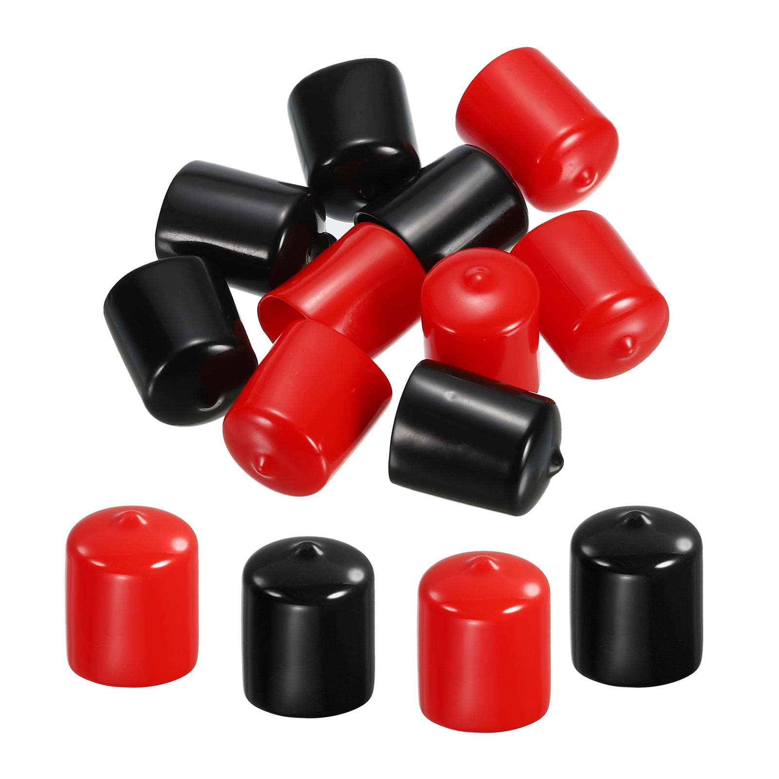 10pcs Rubber End Caps Cover Assortment 1 inch Vinyl Screw Thread ...