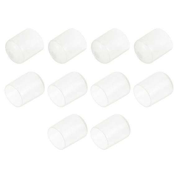 10pcs Rubber End Caps Protective Caps 23mm ID Vinyl Round End Cap Cover ...