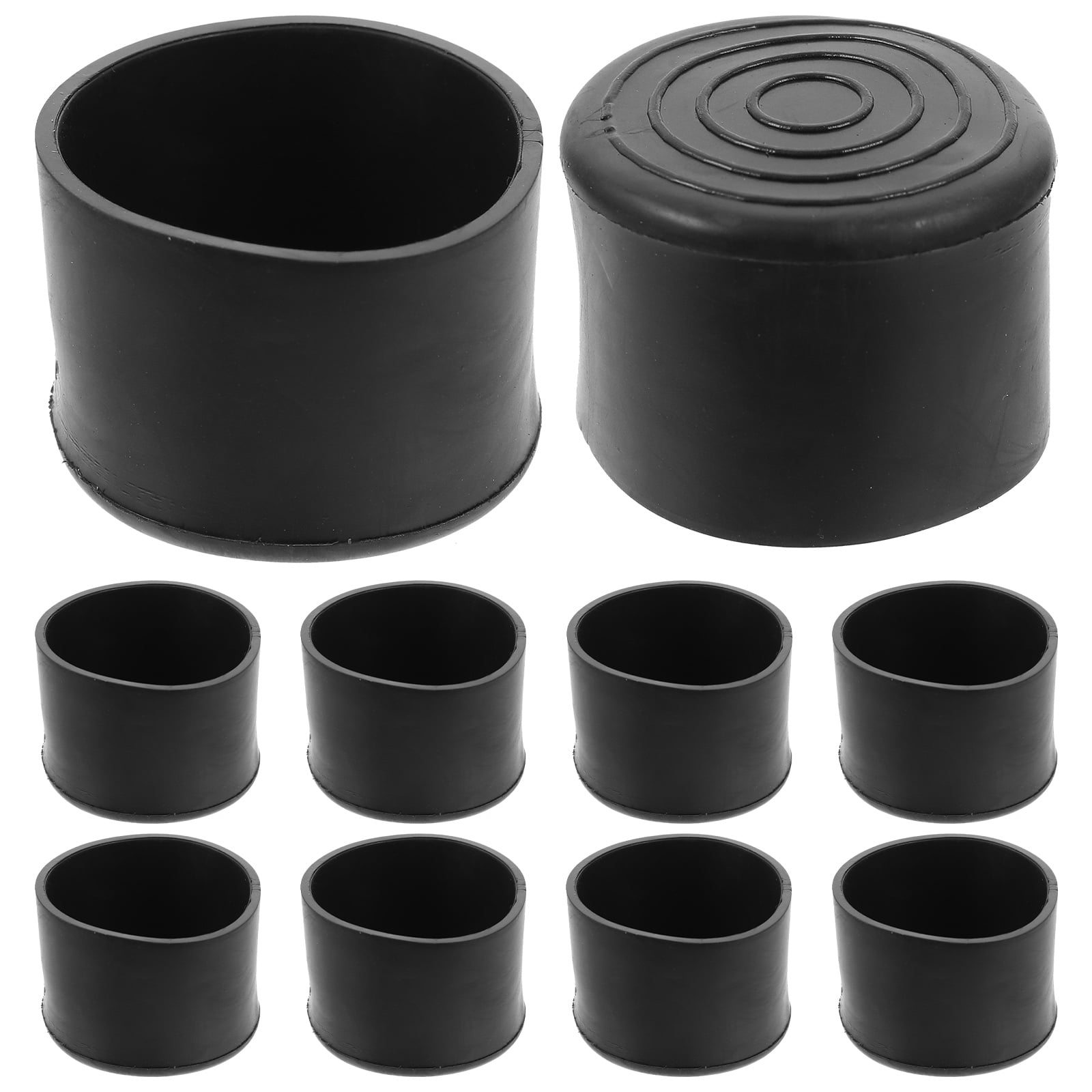 10pcs Rubber End Caps Round Rubber Caps Rubber Tips Plastic End Caps ...