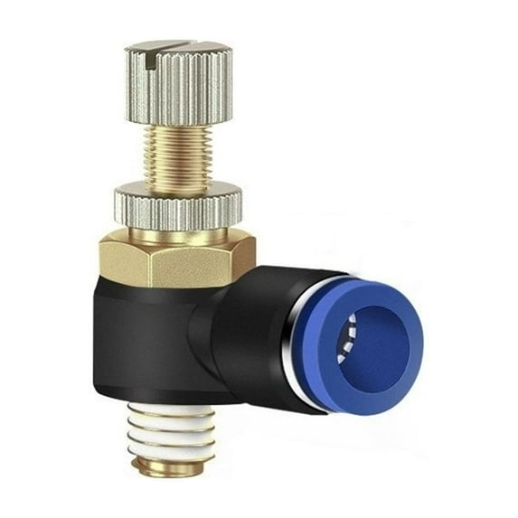 10pcs SL6-M5 Adjustable Speed Throttle, Pneumatic Cylinder Switching ...