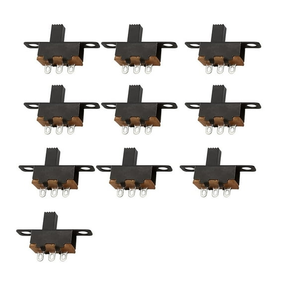 10pcs SPDT Mini Micro Slide Switch 50V 0.5 A SS12F15 Toggle Vertical ...