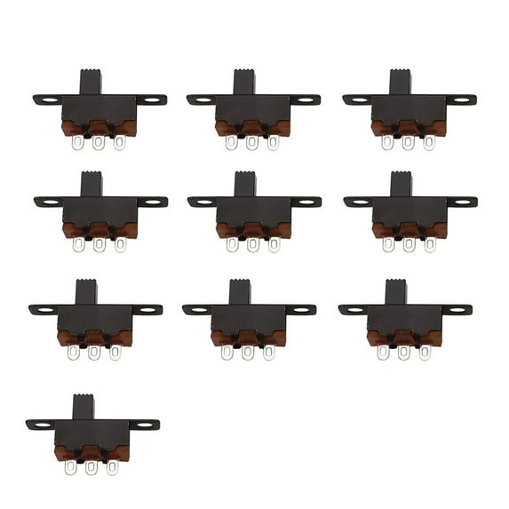 10pcs SPDT Mini Micro Slide Switch 50V 0.5 A SS12F15 Toggle Vertical ...