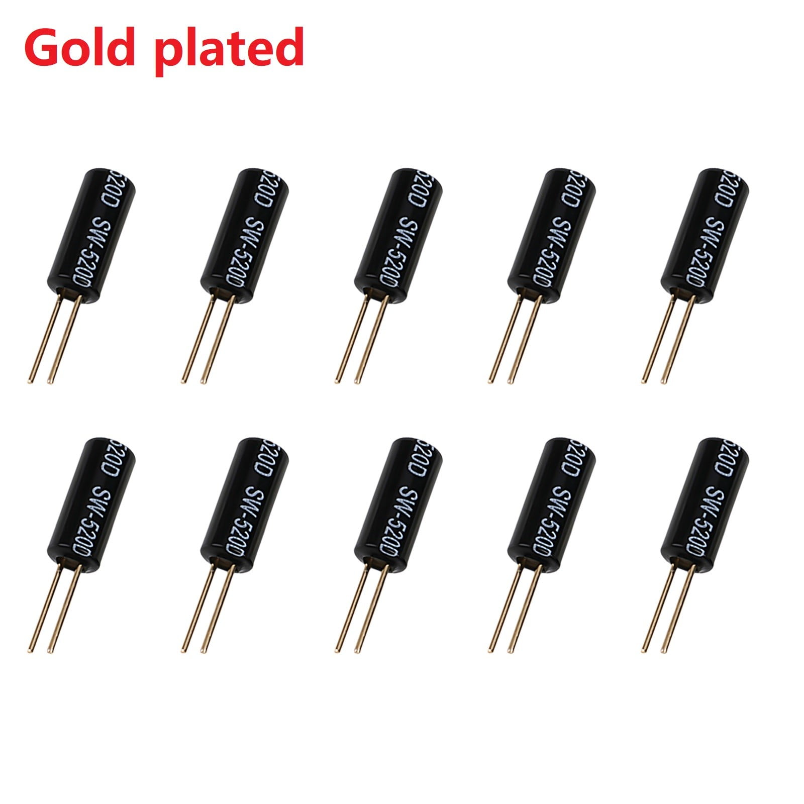 10pcs SW520D Vibration Switch Vibration Sensor Metal Ball Tilt Shaking Switches Industrial ...