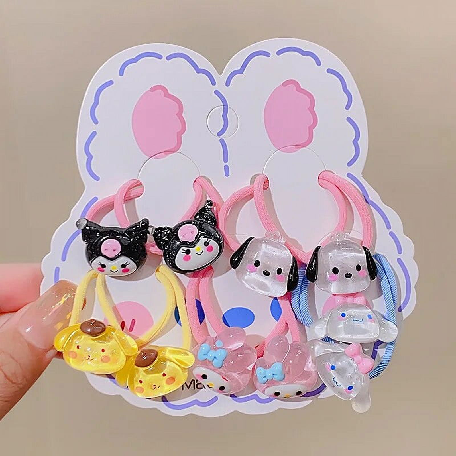 10pcs Sanrio Hairband Melody Hello Kitty Cinnamoroll Kuromi Pochacco ...