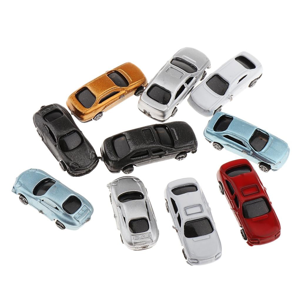 10pcs Scale Model Cars, Scale Model Car, Building Train Scenery, Mini ...