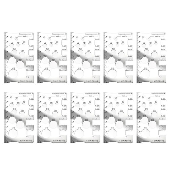 10pcs Screw Thread Gauge Set with Clear Marking Multiple Functional ...