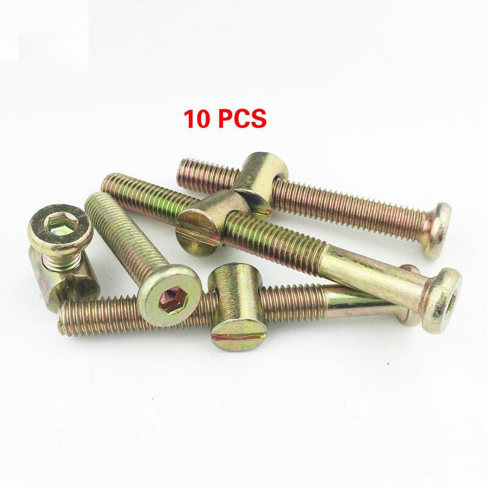 10pcs Screw nut set BSP M6 M8 furniture connector clothes cabinet desk ...