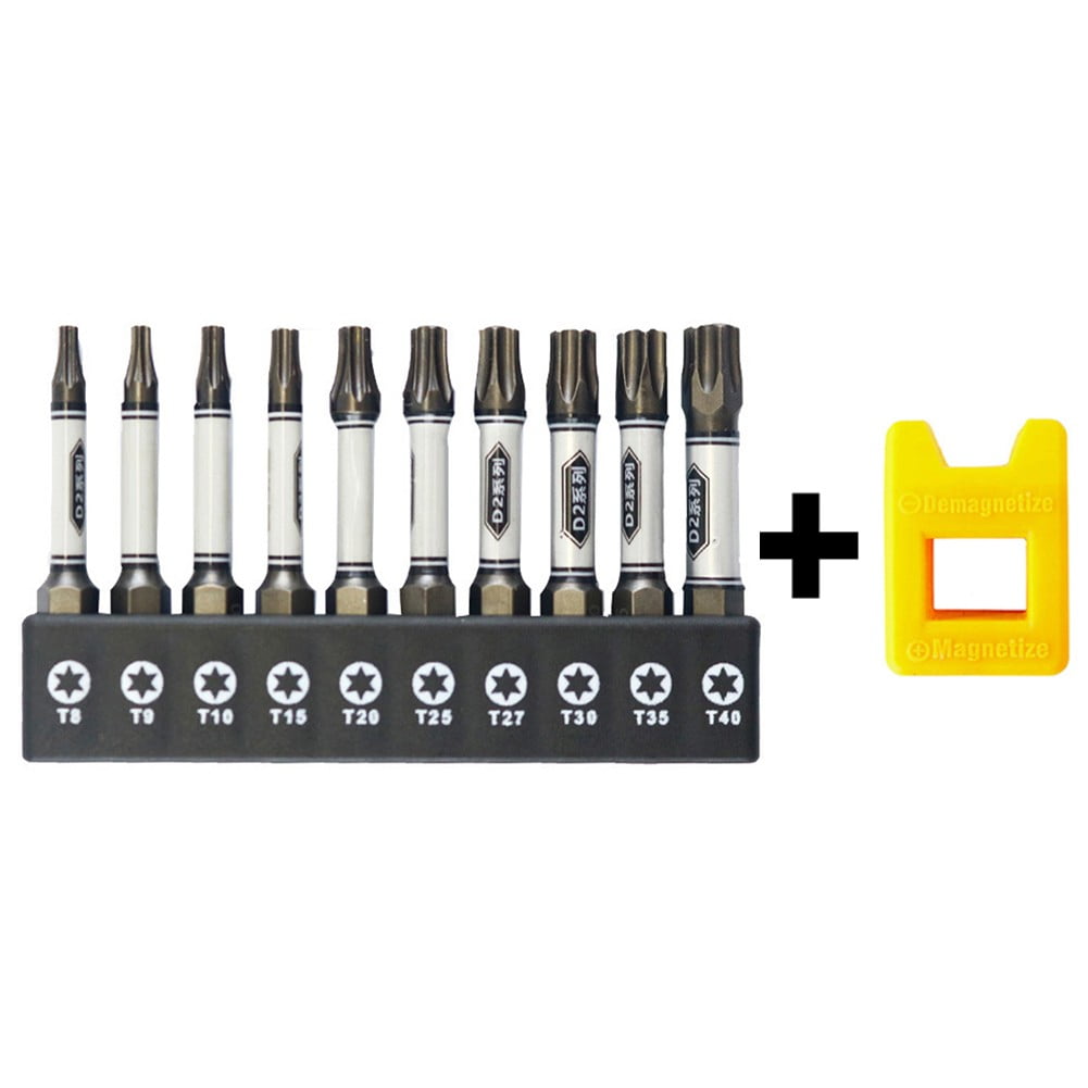 10pcs Screwdriver Bits Set Hand Tools 50mm Screwdriver Bits Set PH2 T15 ...