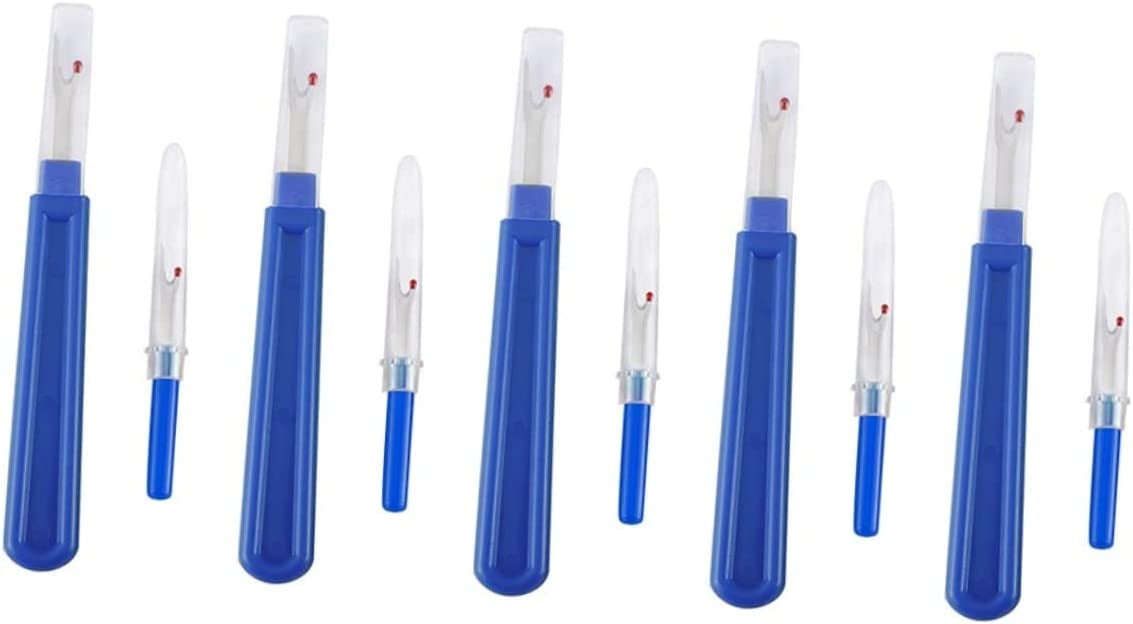 10pcs Seam Ripper Stitches Knife Embroidery Kits Threading Tool Lighted ...