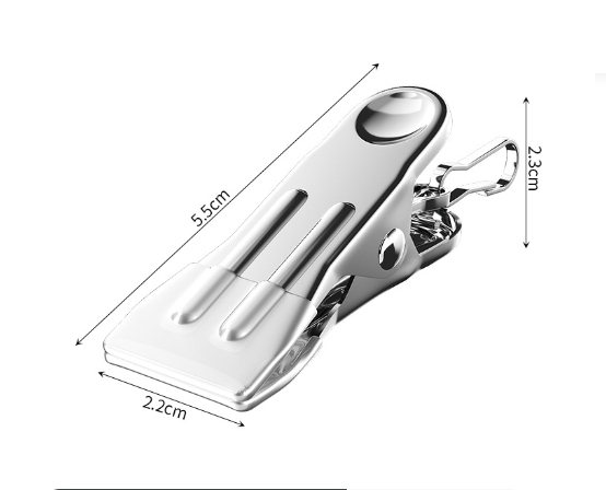 10pcs Seamless Clip Laundry Clothespins Stainless Steel Clothes Pin ...