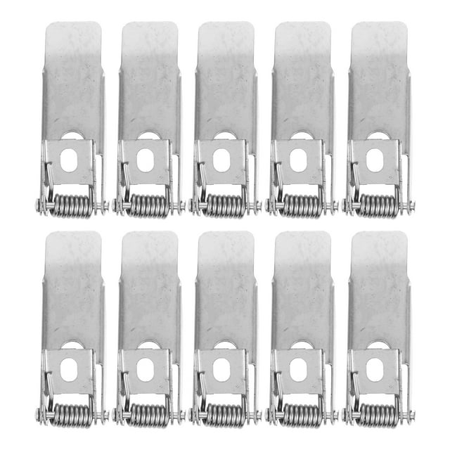 Minkissy Lighting Clips Silver 10Pcs 2.2x0.7x0.2in - Walmart.com