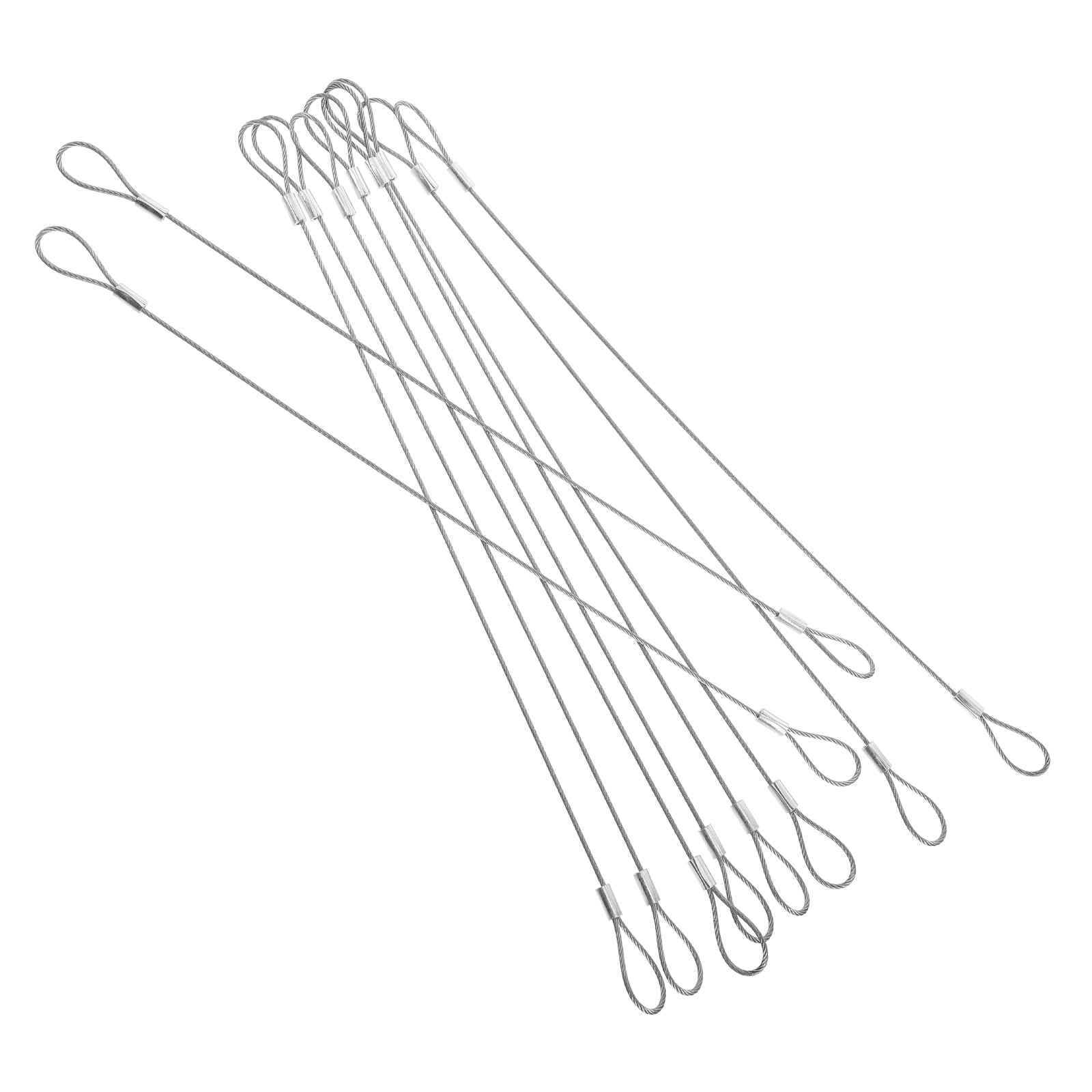 10pcs Stainless Steel Security Cable Heavy Duty Coated Wire Rope with ...