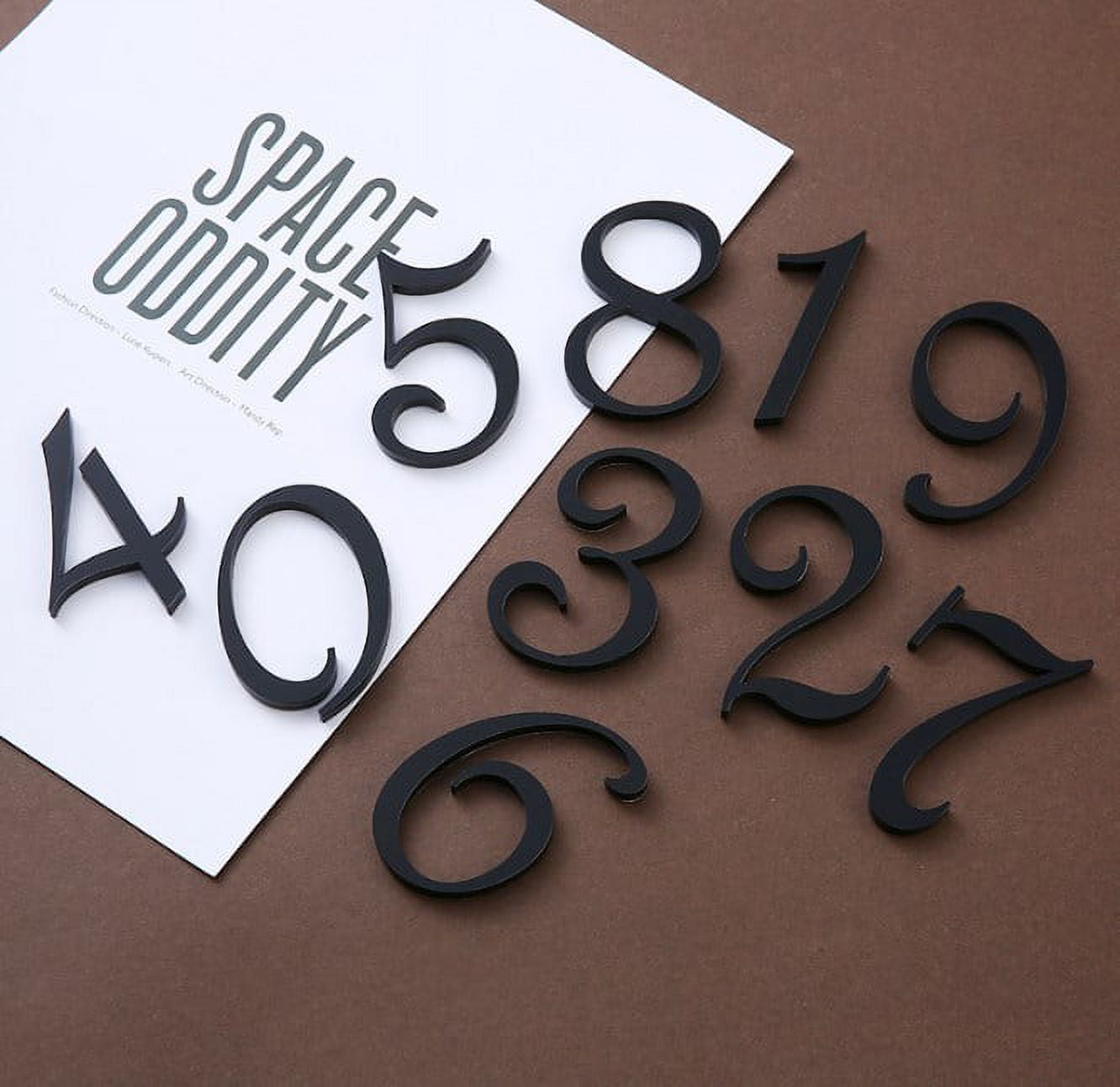 10pcs Self Adhesive Door Address Numbers Mailbox Numbers House Numbers ...