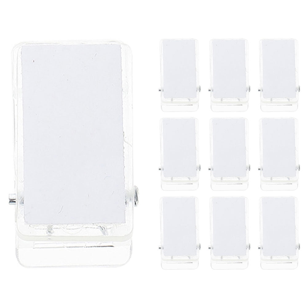 10pcs Self-adhesive Spring Clips Badge Clips Self Adhesive Chest Card ...