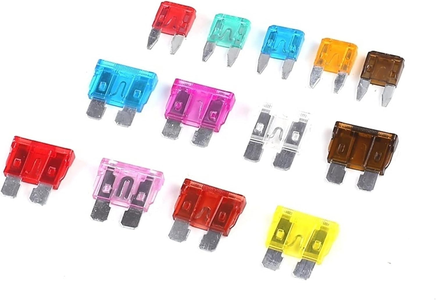 10pcs/Set 2/3/5/7.5/10/15/20/25/30/35A Car Truck Assortment with Clip Auto Blade Type Fuse Set ...
