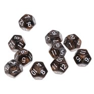 10pcs 20 Sided Dice D20 Polyhedral Dice for and Dragons Game Role ...