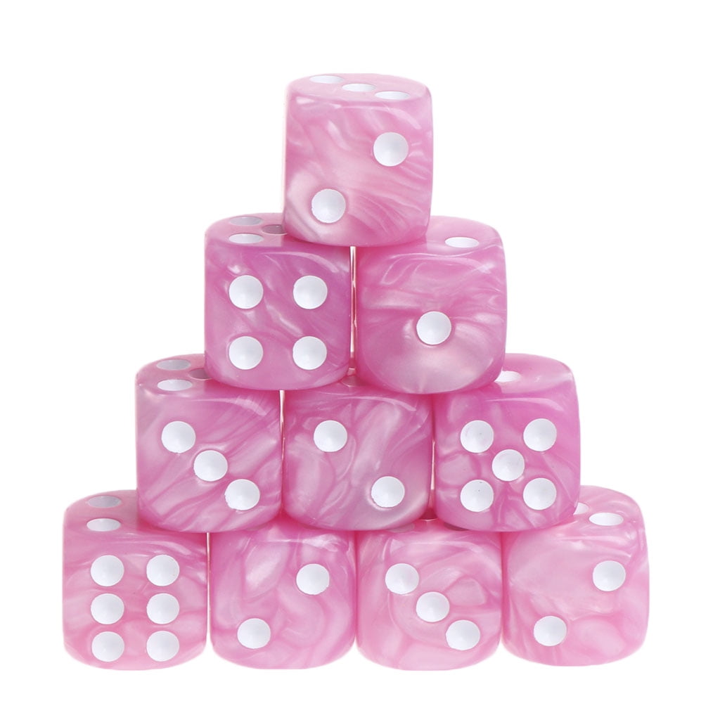 10pcs/Set Acrylic Polyhedral Dice For TRPG Board Game - Walmart.com