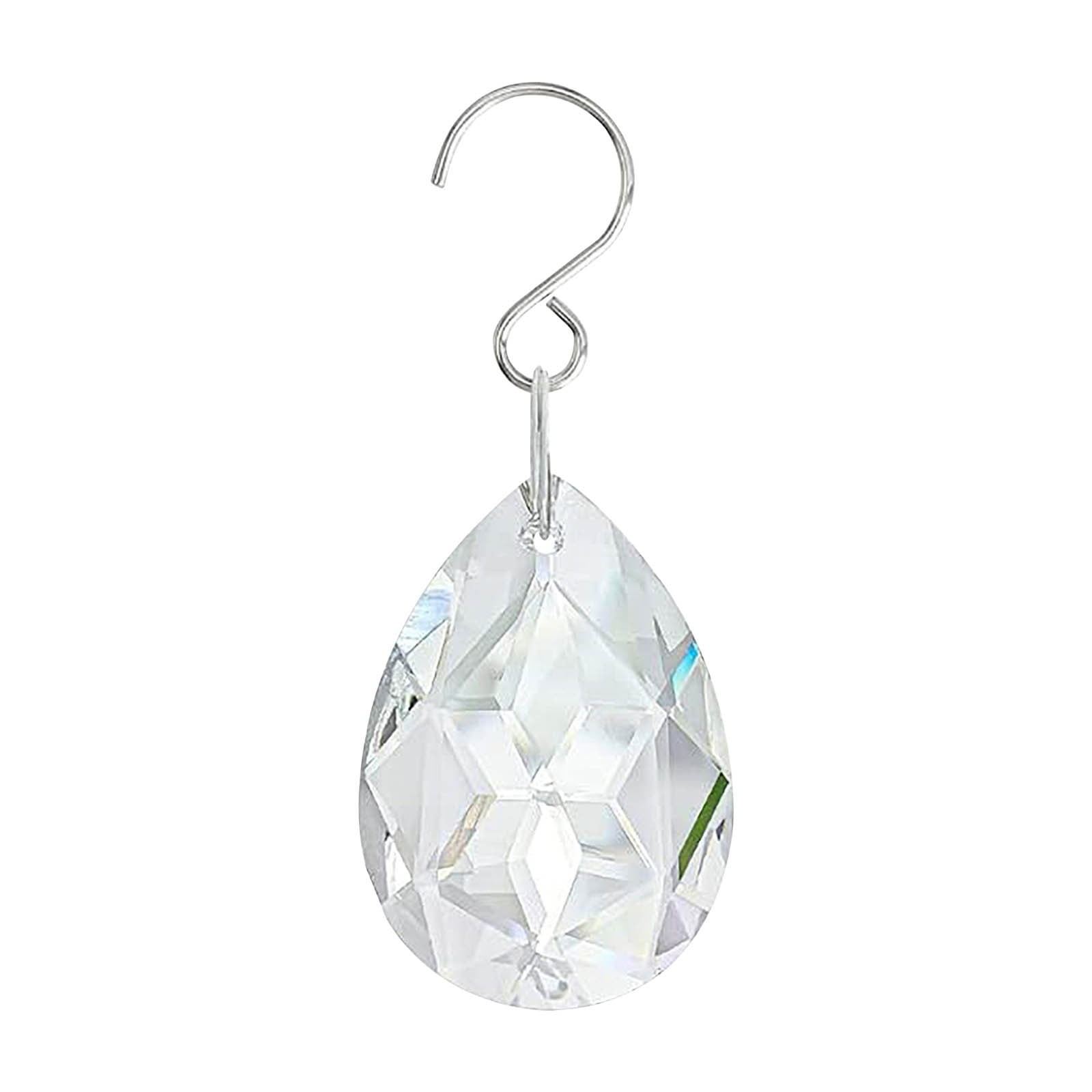 10pcs Set Clear Crystal Teardrops Pendant for Christmas Chandelier ...