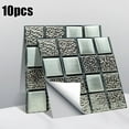 10pcs/Set Flat Mosaic Tiles Sticker Transfers, Covers for Kitchen ...