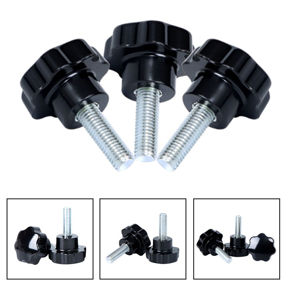 10pcs Seven star Grip Screw with Through hole Plum Handle M8*40, 31mm ...
