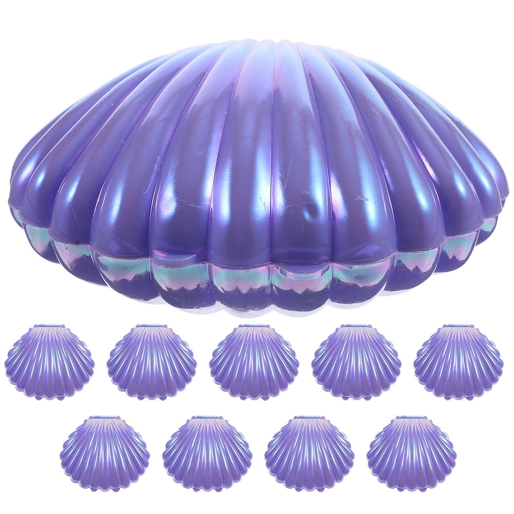 10pcs Shells Shape Candy Boxes Seashell Party Favor Containers Jewelry ...