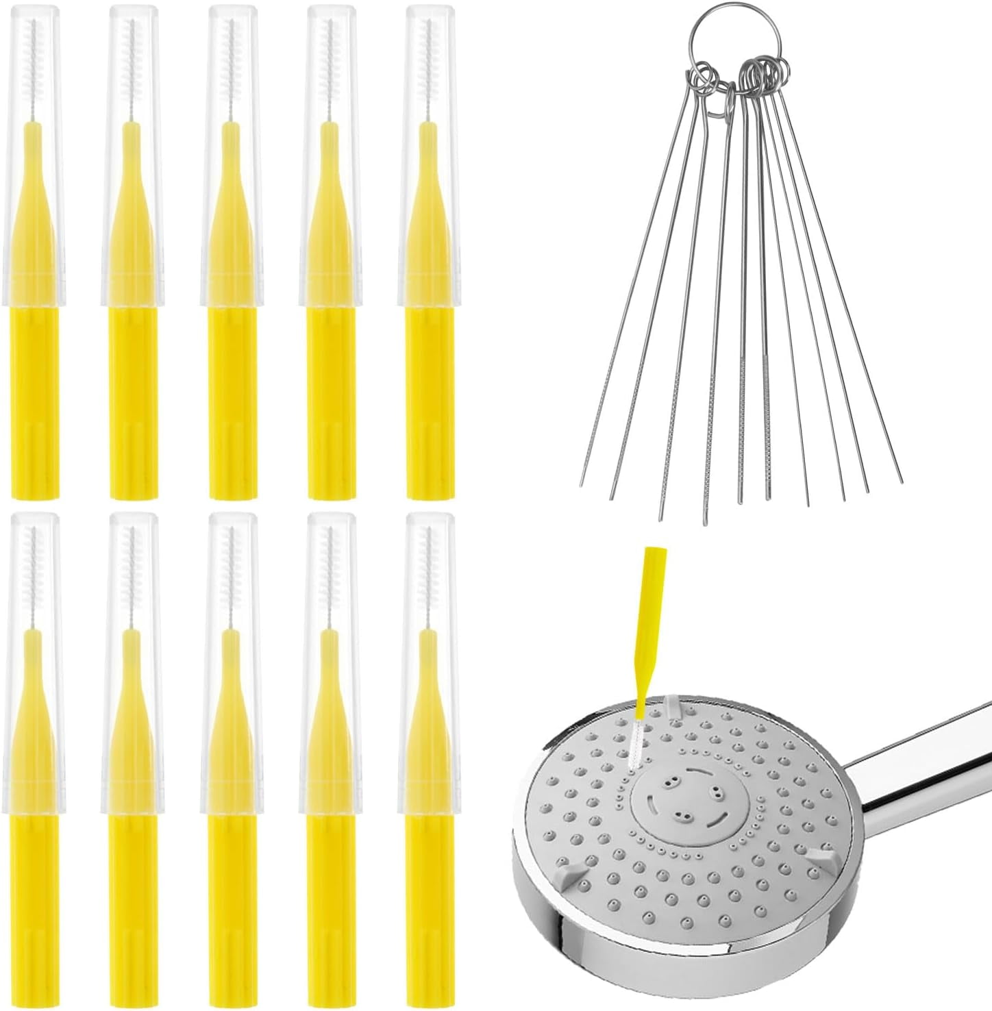 10pcs Shower Head Cleaning Brush, Gap Hole Anti-Cl ng Cleaning Brush ...