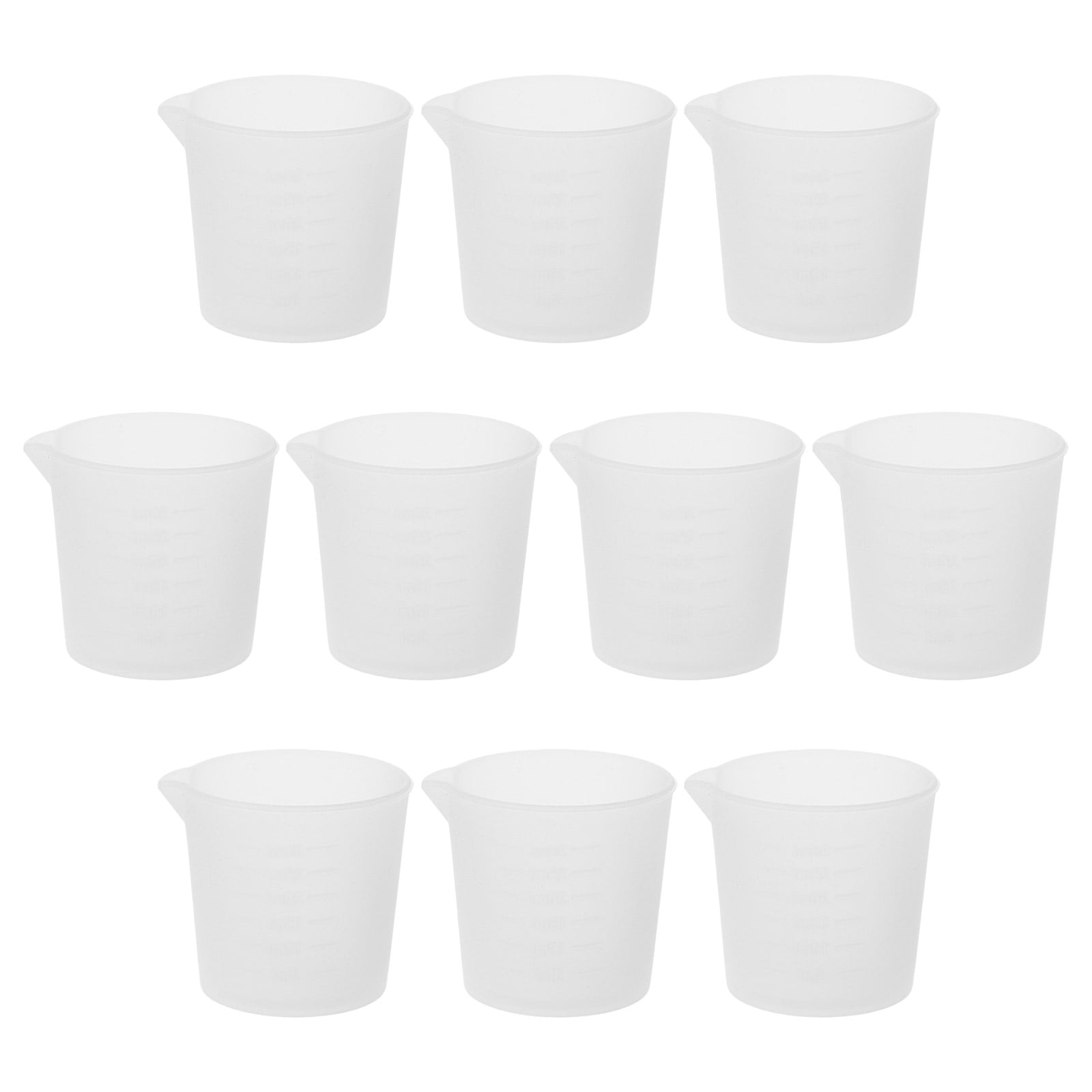 10pcs Silicone Mixing Cups With Measurement Scale For Resin Non-Stick ...
